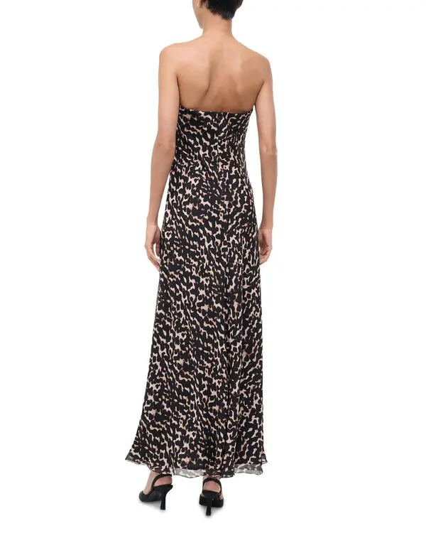 Staud Cassie Silk Dress - Tortoise