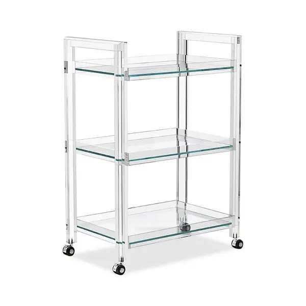 INTERLUDE HOME Ava Bar Cart - Clear