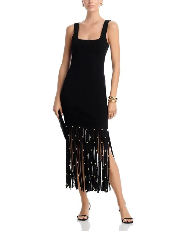 Simkhai Romelia Midi Dress - Black
