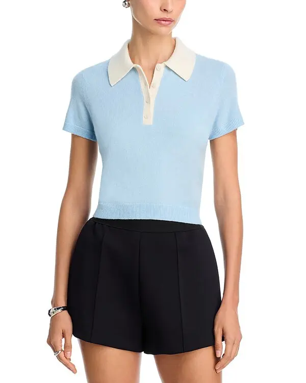 Simkhai Sanders Cashmere Polo Tee