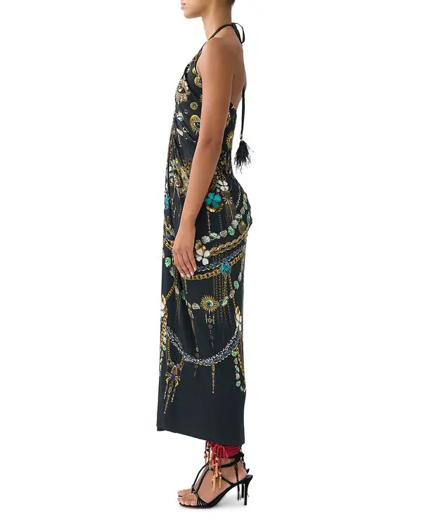 Camilla Printed Jersey Halter Dress