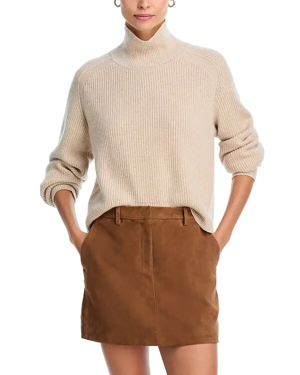 Guest In Residence Cashmere Mock Neck Sweater