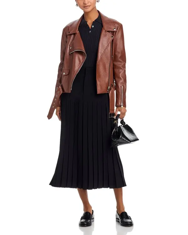 Essentiel Antwerp Faux Leather Moto Jacket