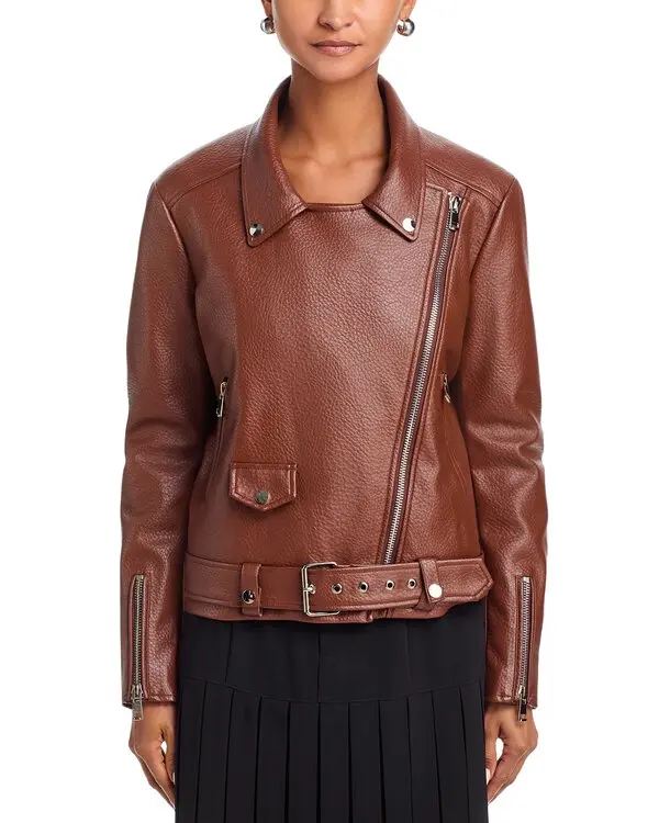 Essentiel Antwerp Faux Leather Moto Jacket