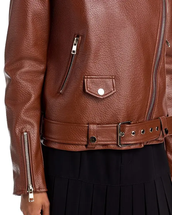 Essentiel Antwerp Faux Leather Moto Jacket