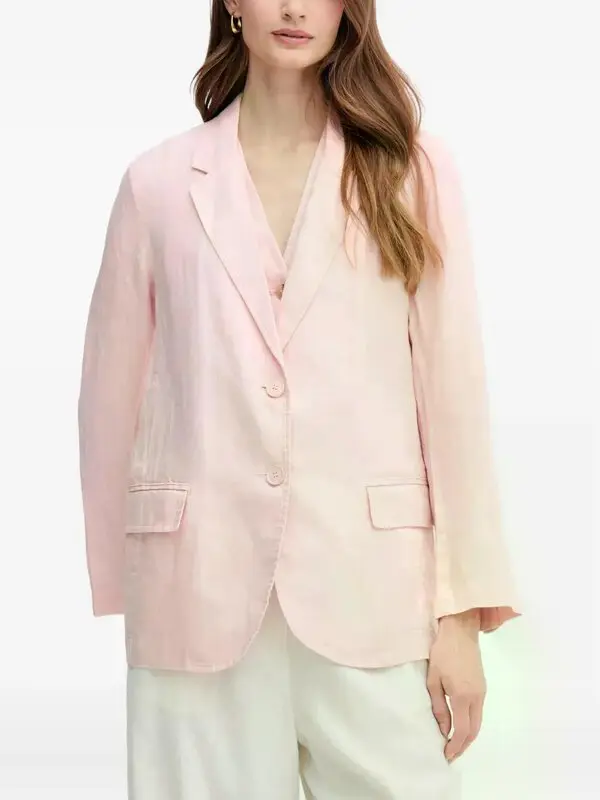 BENETTON Notched Lapel Button Blazer