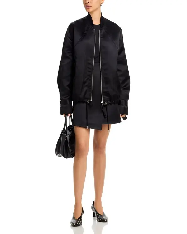 Co Satin Wrap Skirt