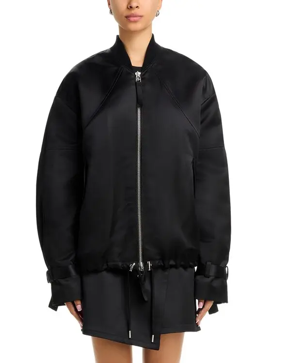 Co Satin Bomber Jacket