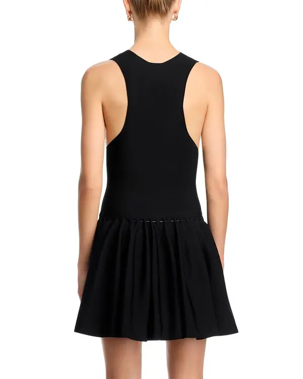 Brandon Maxwell Cleo Mini Dress
