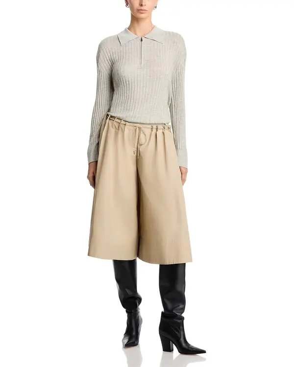 Brandon Maxwell Sutton Long Shorts - Dune