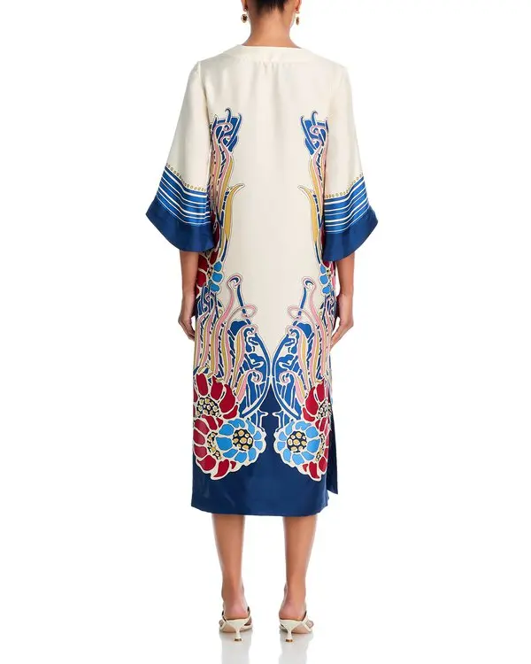 La DoubleJ Printed Silk Twill Kaftan