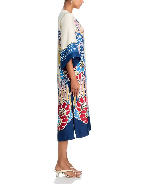 La DoubleJ Printed Silk Twill Kaftan