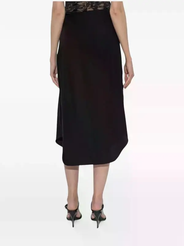 DIESEL® Tie-detailed Midi Skirt