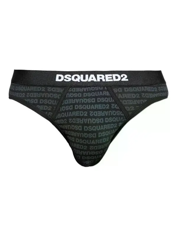 Dsquared2 Logo-print Briefs - Black