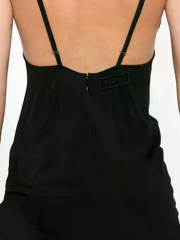 Attico Embellished-hem Mini Dress