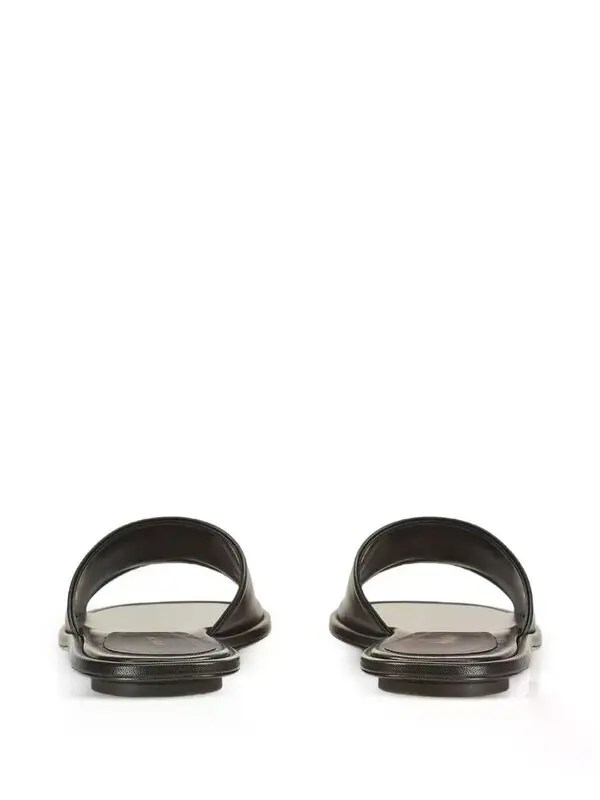 SERGIO ROSSI Logo-detail Sandals - Black