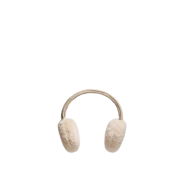 Moncler Teddy Fleece Ear Muffs - White