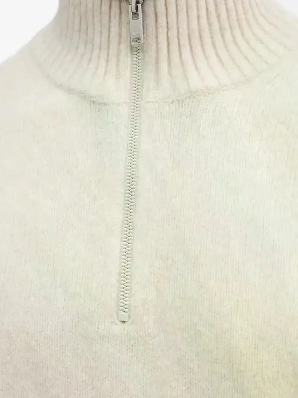 BOSS Zip-up High-neck Sweater