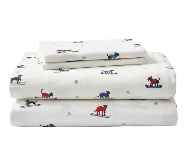 Eddie Bauer Ski Patrol Cotton Queen Sheet Set - One-color