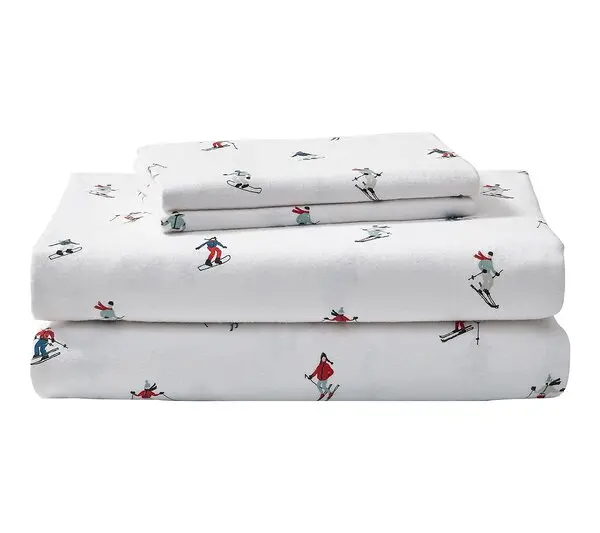 Eddie Bauer Ski Slope Cotton King Sheet Set - One-color