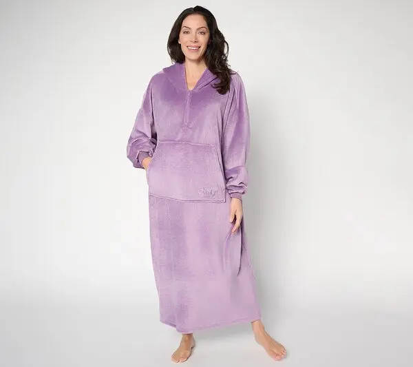 THE COMFY As Is Dream Long Quarter Zip Wear Able Blanket - One-color
