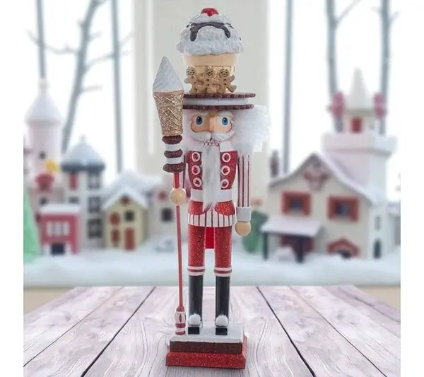 RC HOME DECOR 18' Candyland Nutcracker With Ice Cream Hat