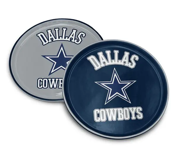 PEGASUS SPORTS Nfl Home & Away 2 Pack Round Ser Ving Plates - One-color