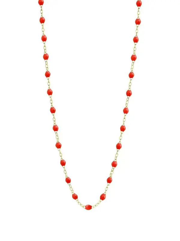 Gigi Clozeau 18k Yellow Gold Coral Necklace - Orange