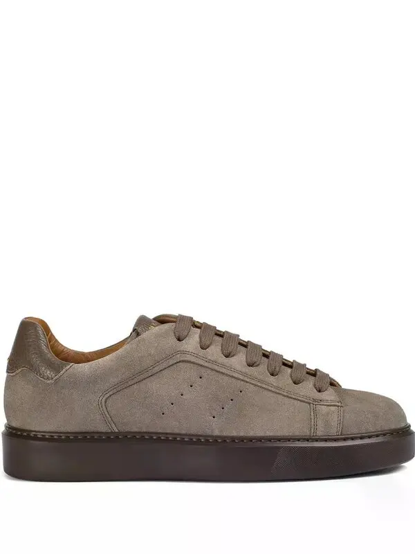 DOUCAL'S Suede Perforated Sneakers