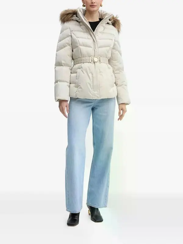 Guess Fur-trim Quilted Jacket