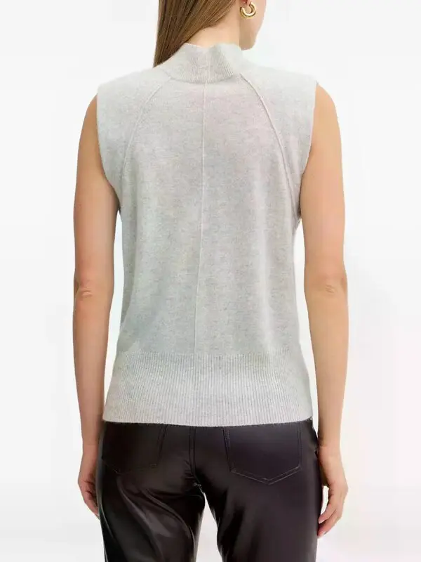 BOSS Mock Neck Sleeveless Sweater