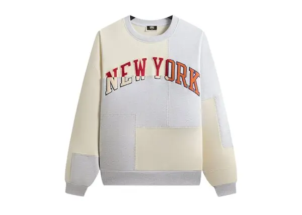 Kith X New York Knicks Patchwork Fleece Crewneck Sweatshirt