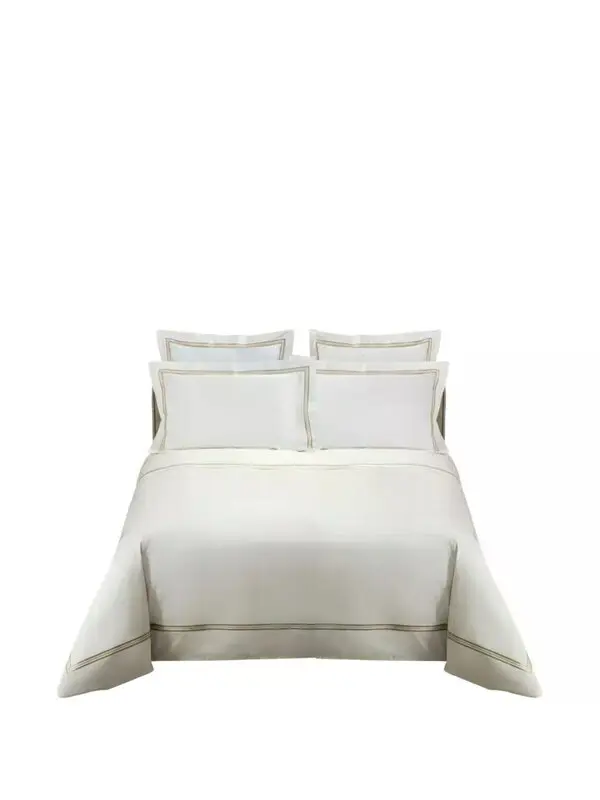Frette Triplo Popeline Striped Bed Sheet