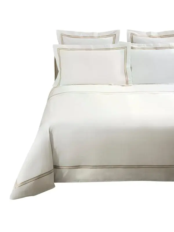 Frette Triplo Popeline Striped Bed Sheet