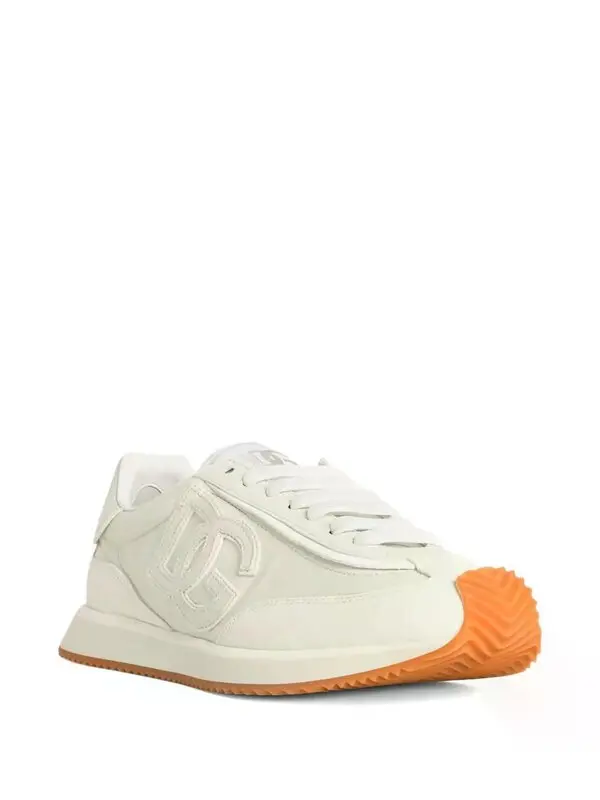 Dolce & Gabbana Cushioned Leather Sneakers - White