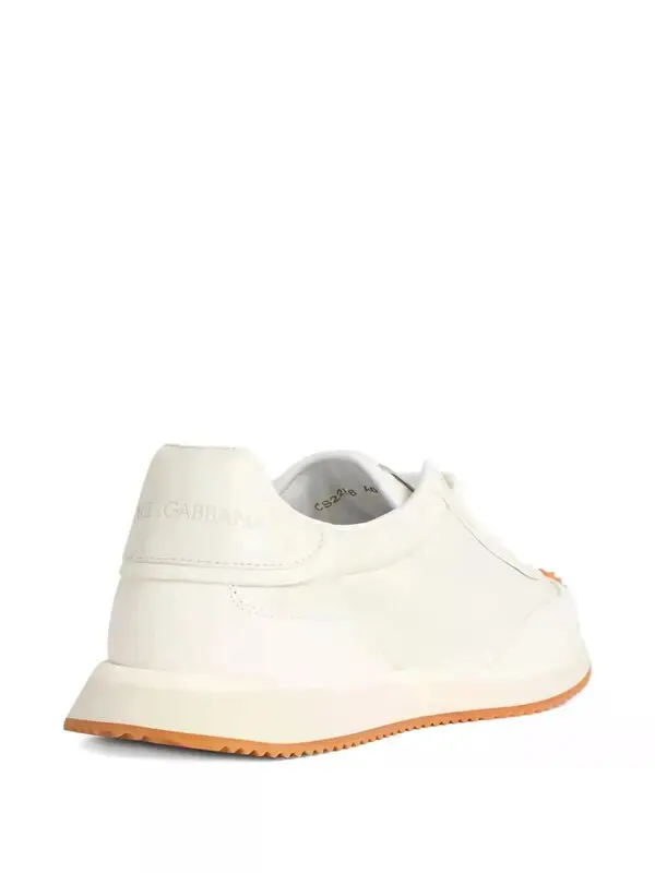 Dolce & Gabbana Cushioned Leather Sneakers - White