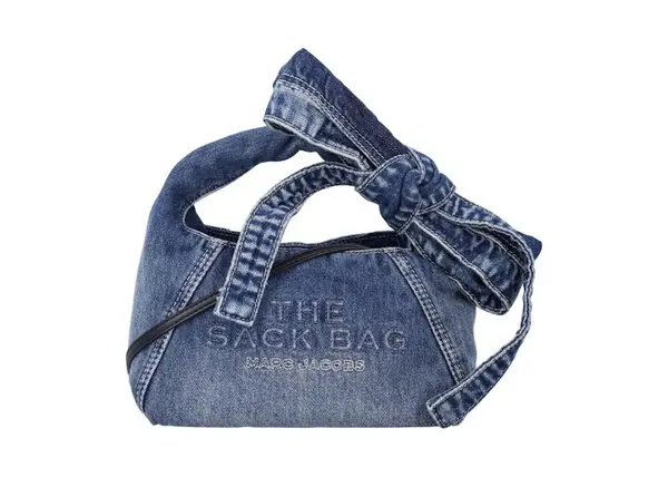 Marc Jacobs The Mini Sack Denim Bow