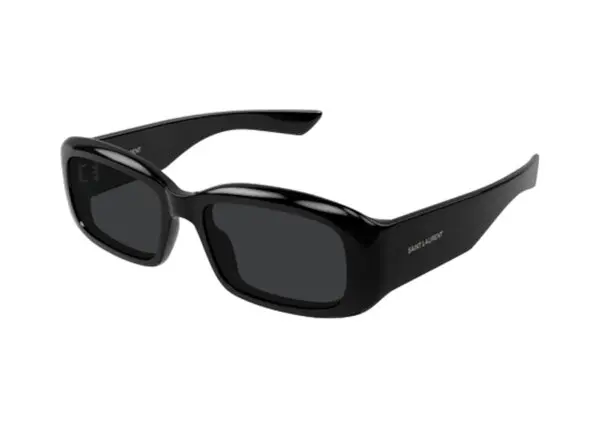 Saint Laurent Square Sunglasses - Black Black Black/black (sl 809