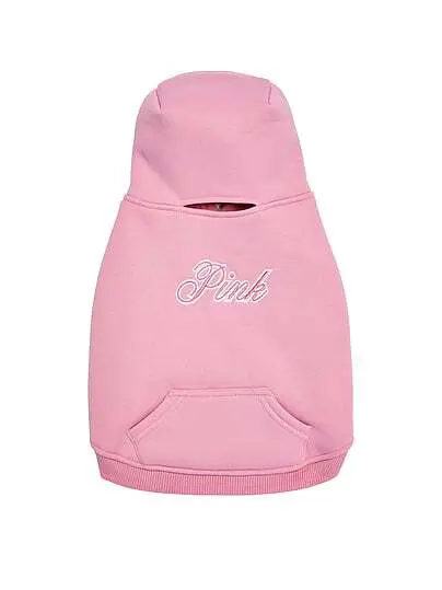 Pink Hooded Pet Pullover
