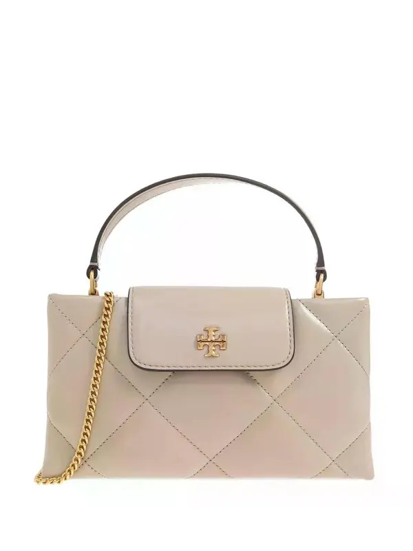 Tory Burch Quilted Tote Bag With Chain Strap - Neutrals