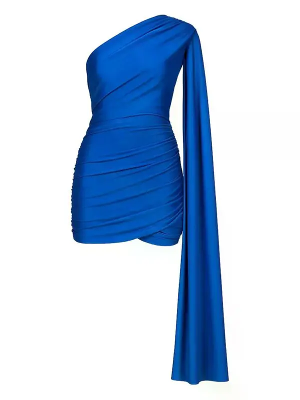 ROOM76 One-shoulder Draped Mini Dress