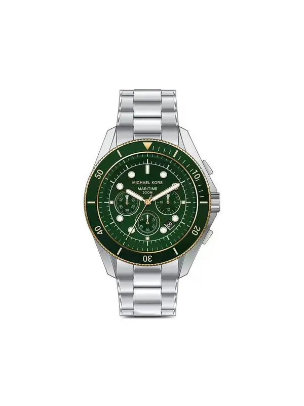 Michael Kors Maritime 45mm Chronograph Watch - Green