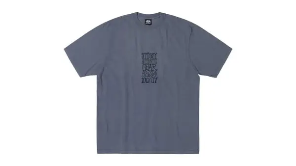 StÜssy Authentic Gear Pigment Dyed Tee Shirt - Navy Blue