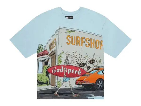 GODSPEED Surf Shop T-shirt - Baby Blue