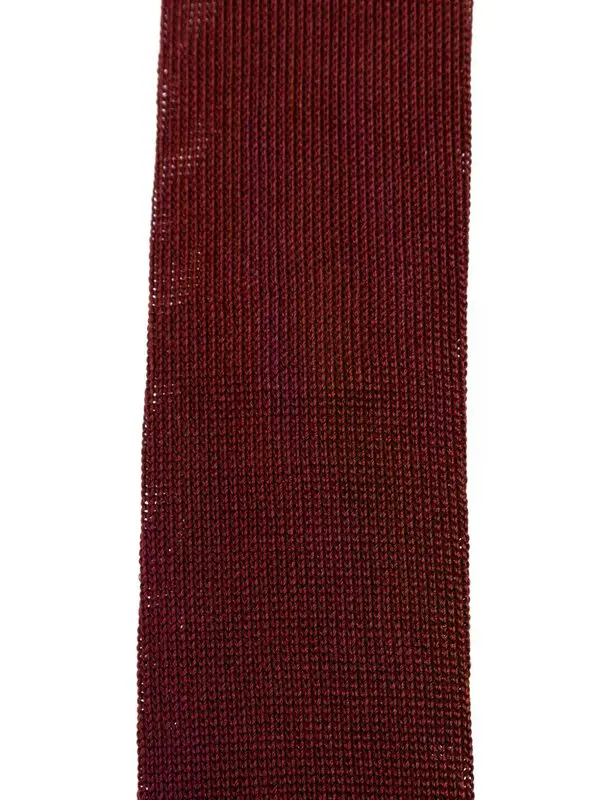 Paul Smith Striped Silk Necktie - Red