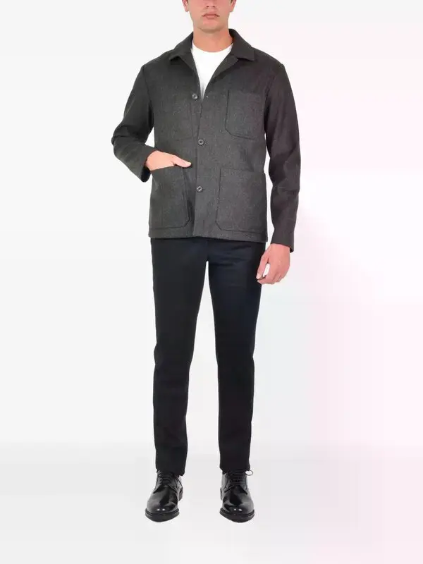 DRUMOHR Buttoned Patch-pocket Overshirt