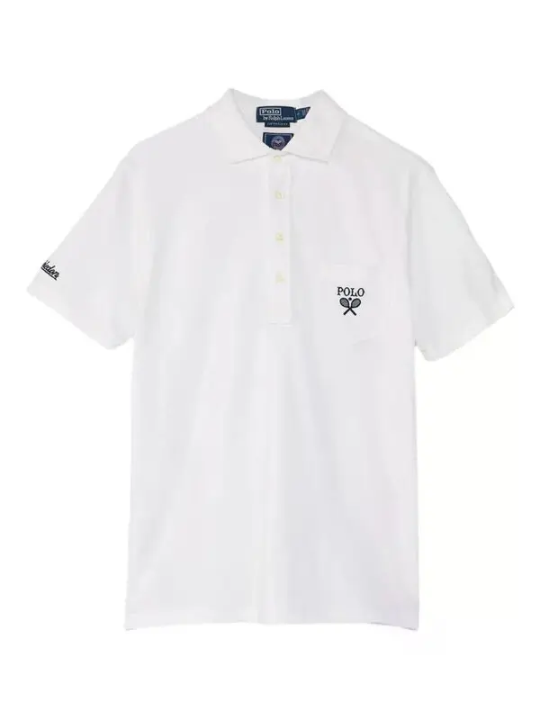 Ralph Lauren Tennis Crest Polo Shirt - White