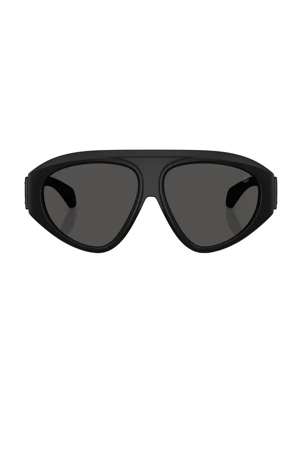 Moncler Zyra Sunglasses - Matte Black & Dark Grey Solid