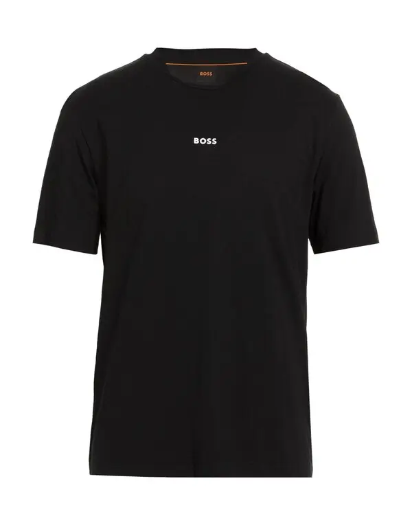 BOSS T-shirt Size Cotton, Elastane - Black