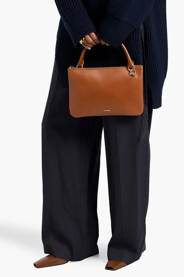JIL SANDER Leather Shoulder Bag